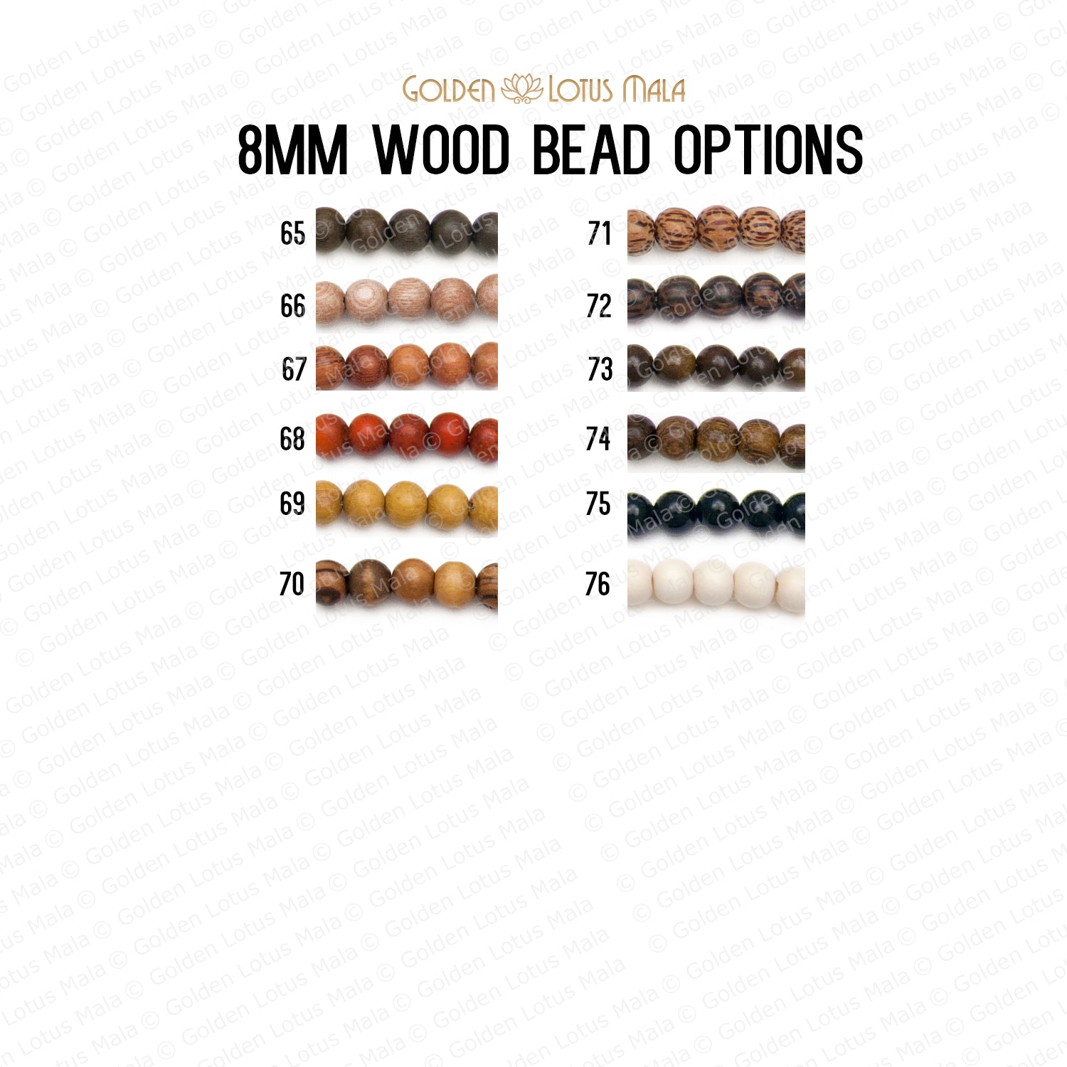 Custom Mala Beads - Design Your Mala Necklace - Golden Lotus Mala