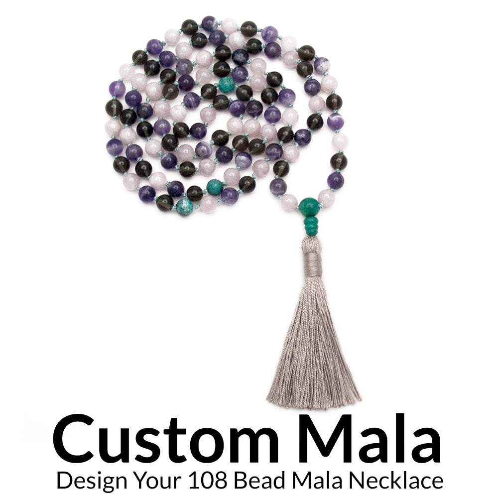 Custom Mala Beads - Design Your Mala Necklace - Golden Lotus Mala